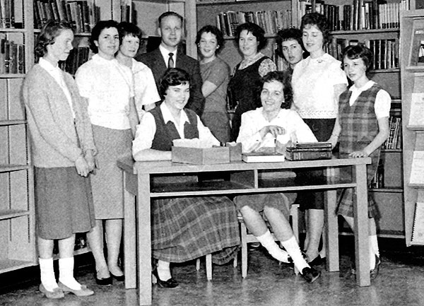 Port Hope History - PHHS Yearbook 1959/60 Library Staff